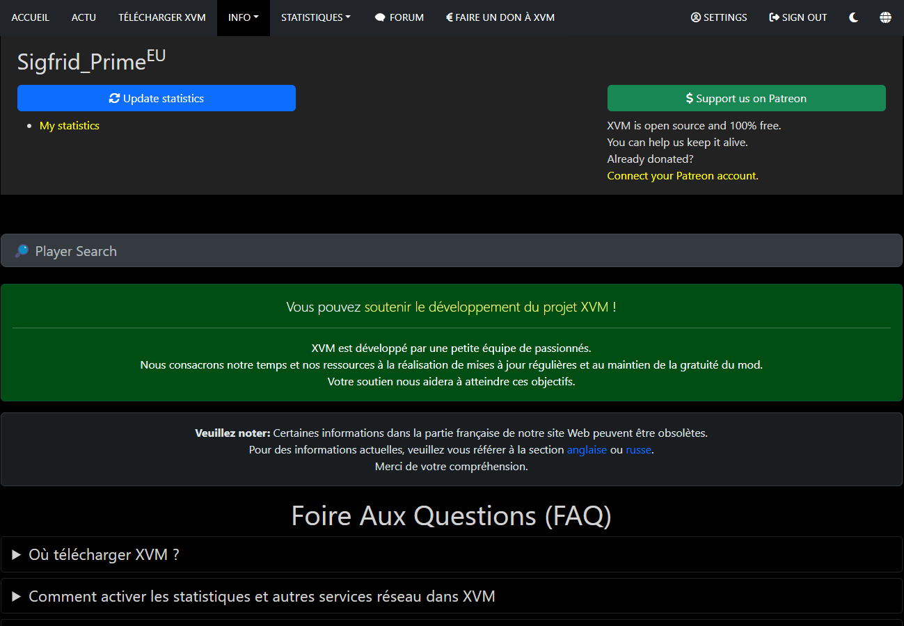 Bug activation XVM - Issues & bug reporting - Aslain.com