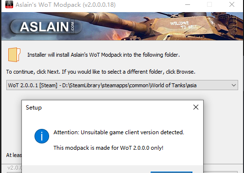 Can't install on Steam version - Issues & bug reporting - Aslain.com