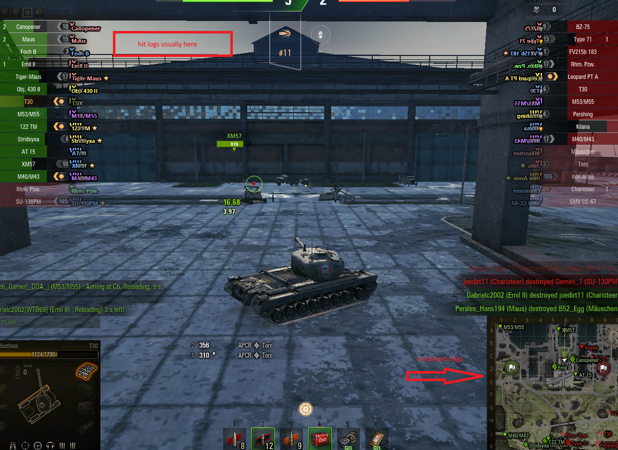 Mini map rings and hit logs not displayed. - Issues & bug reporting - Aslain.com